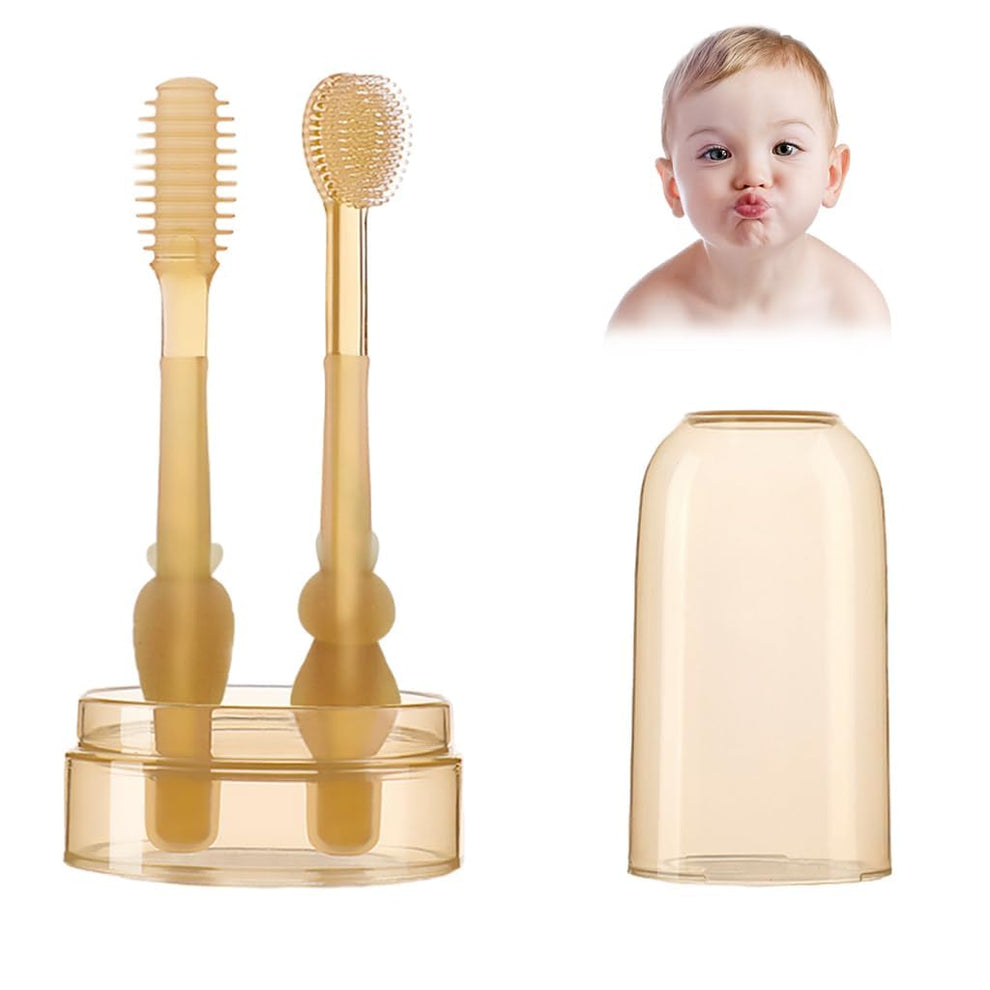 TinyTeeth 2-in-1 Baby Oral Cleaning Toothbrush (BPA Free) – Eclectic Essentials